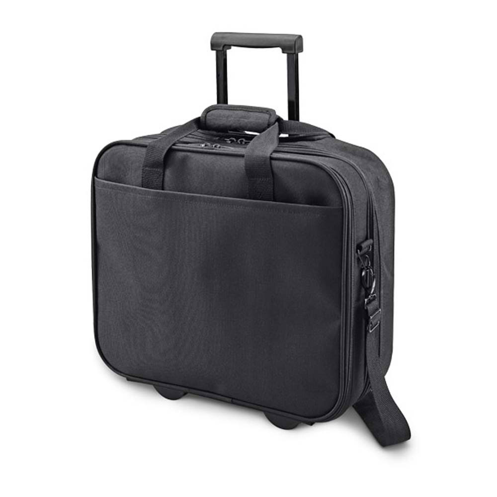 GEANTA TROLER LAPTOP OFFICE NEGRU